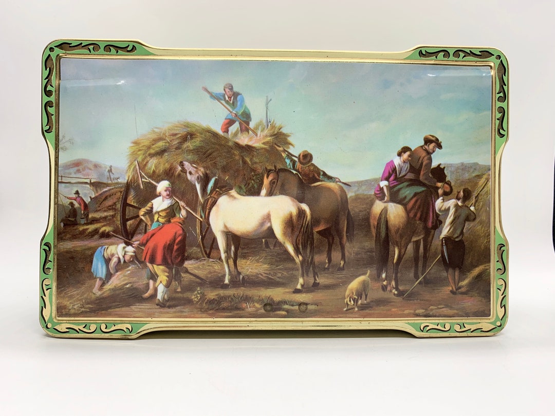 Antique Locking Biscuit / Cookie Tin NO Key - Etsy.de