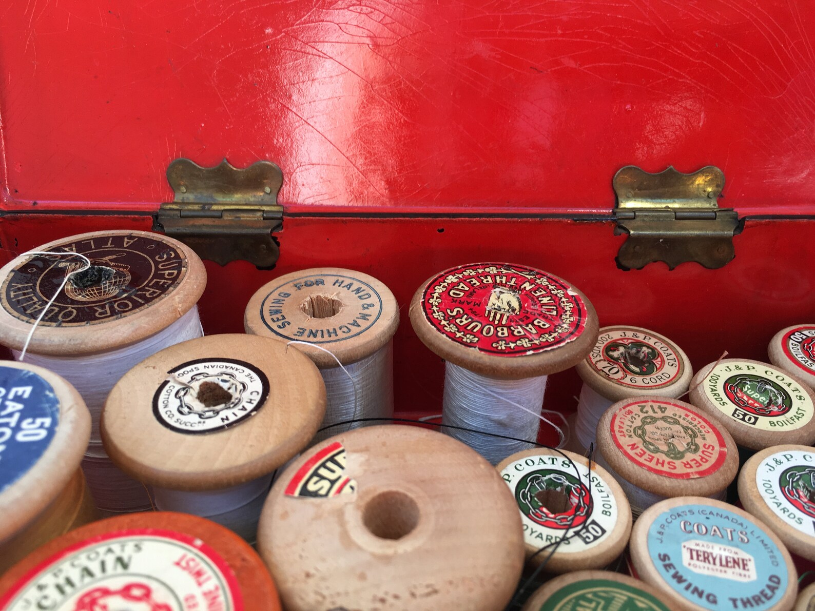 Vintage Lacquer Ware Box Grandmas thread box comes with | Etsy