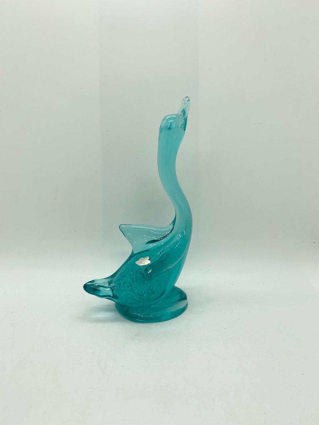 Altaglass Duck - Glass Duck - Hand Made Glass - Blue Glass Duck - Made in Canada - Signed and ...