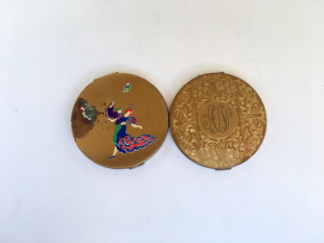 Elgin American Powder Compacts Circa 1950s listing is for Two - Etsy