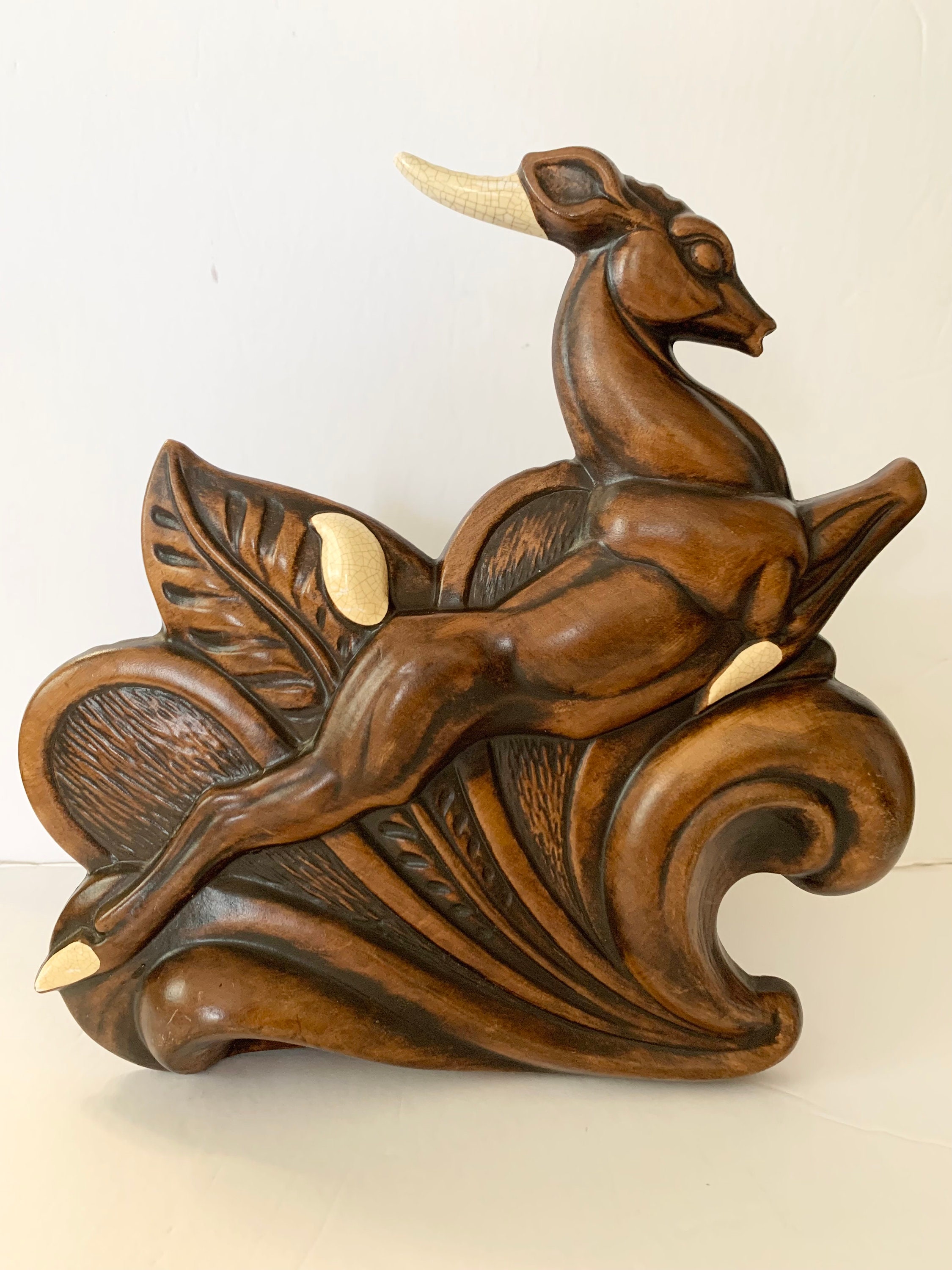 TV Lamp / Planter - Table Lamp - Deer / Gazelle / Antelope / Unicorn ...