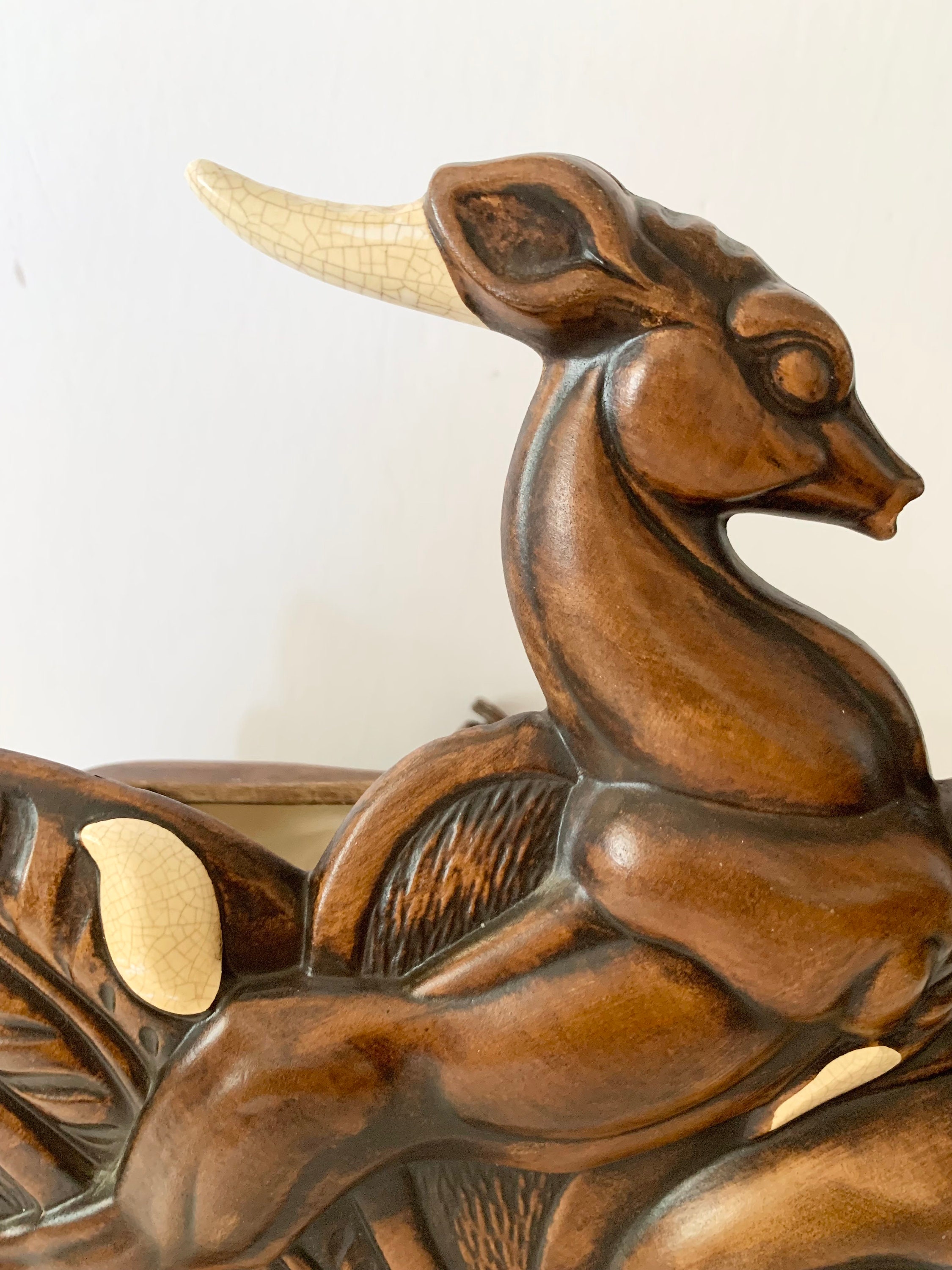 TV Lamp / Planter - Table Lamp - Deer / Gazelle / Antelope / Unicorn ...