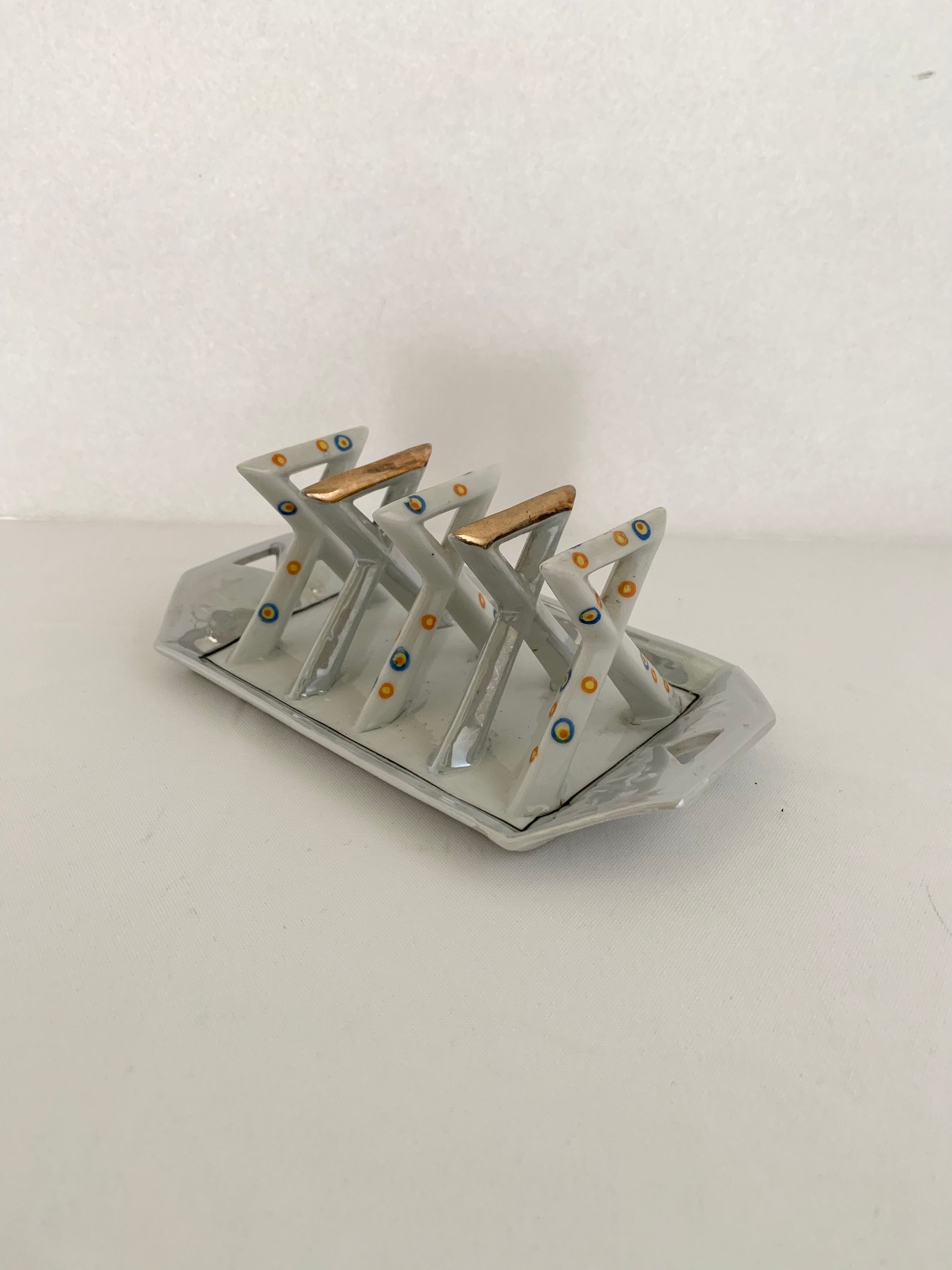 Toast Holder 4 Slice Toast Rack Art Deco Style - Etsy