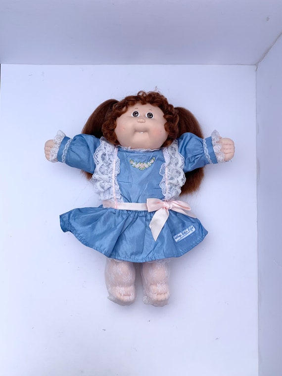 1980s Cabbage Patch Doll Auburn Cornsilk Hair One Tooth Original Outfit Signed Xavier Roberts Beautiful Dresses Series Etsy Australia