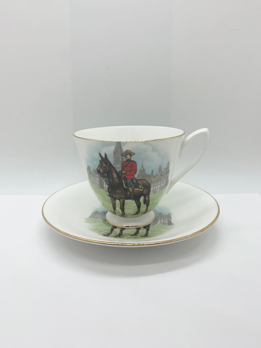 Royal Albert - Cup and Saucer - RCMP - Royal Canadian Mounted Police ...