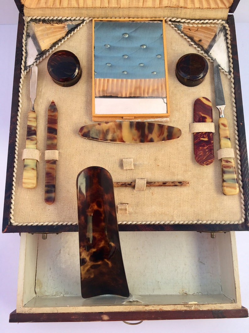Antique Ladies Manicure Set Dresser Set Grooming Set - Etsy