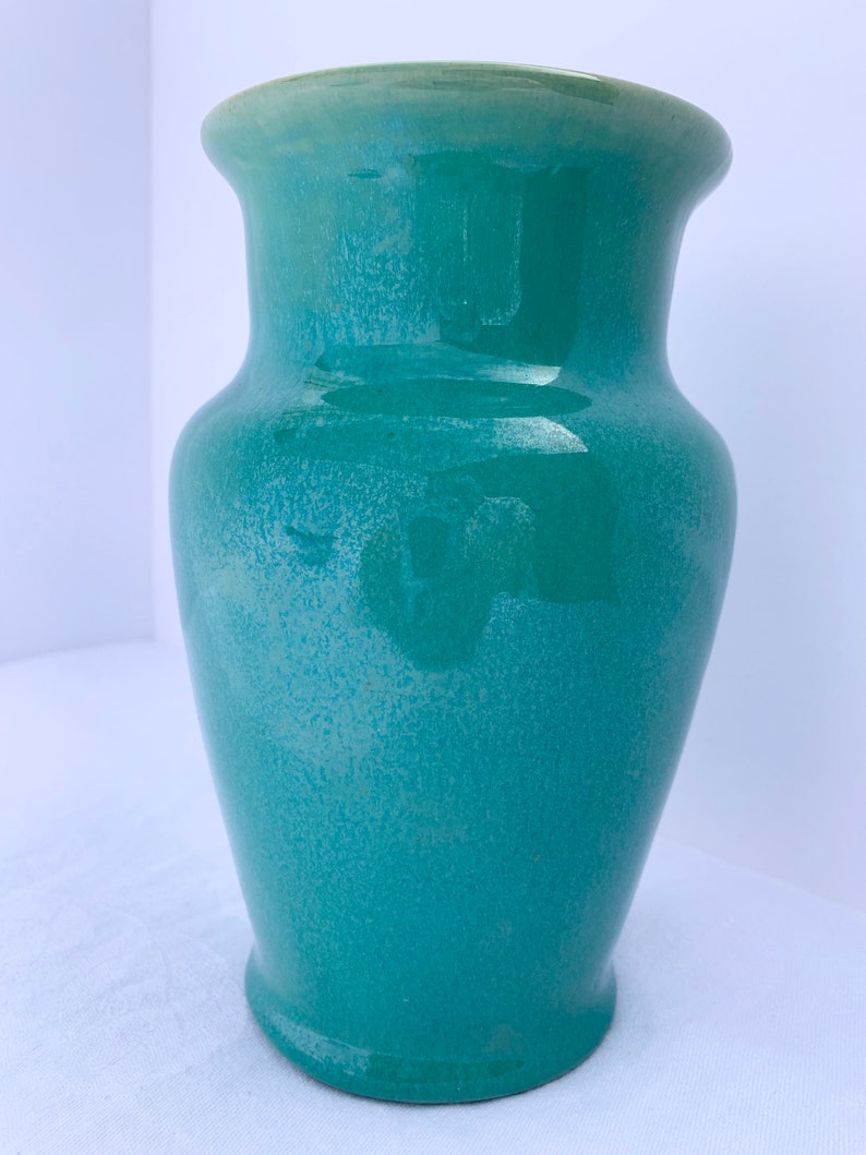 Medalta Potteries Green Vase Betty Medicine Hat Alberta - Etsy