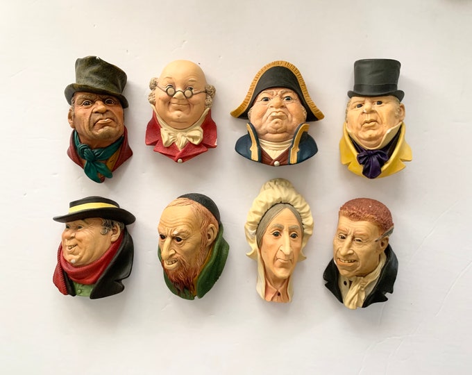 Bossons Wall Mount Heads of Charles Dickens Characters - Sculpted by ...