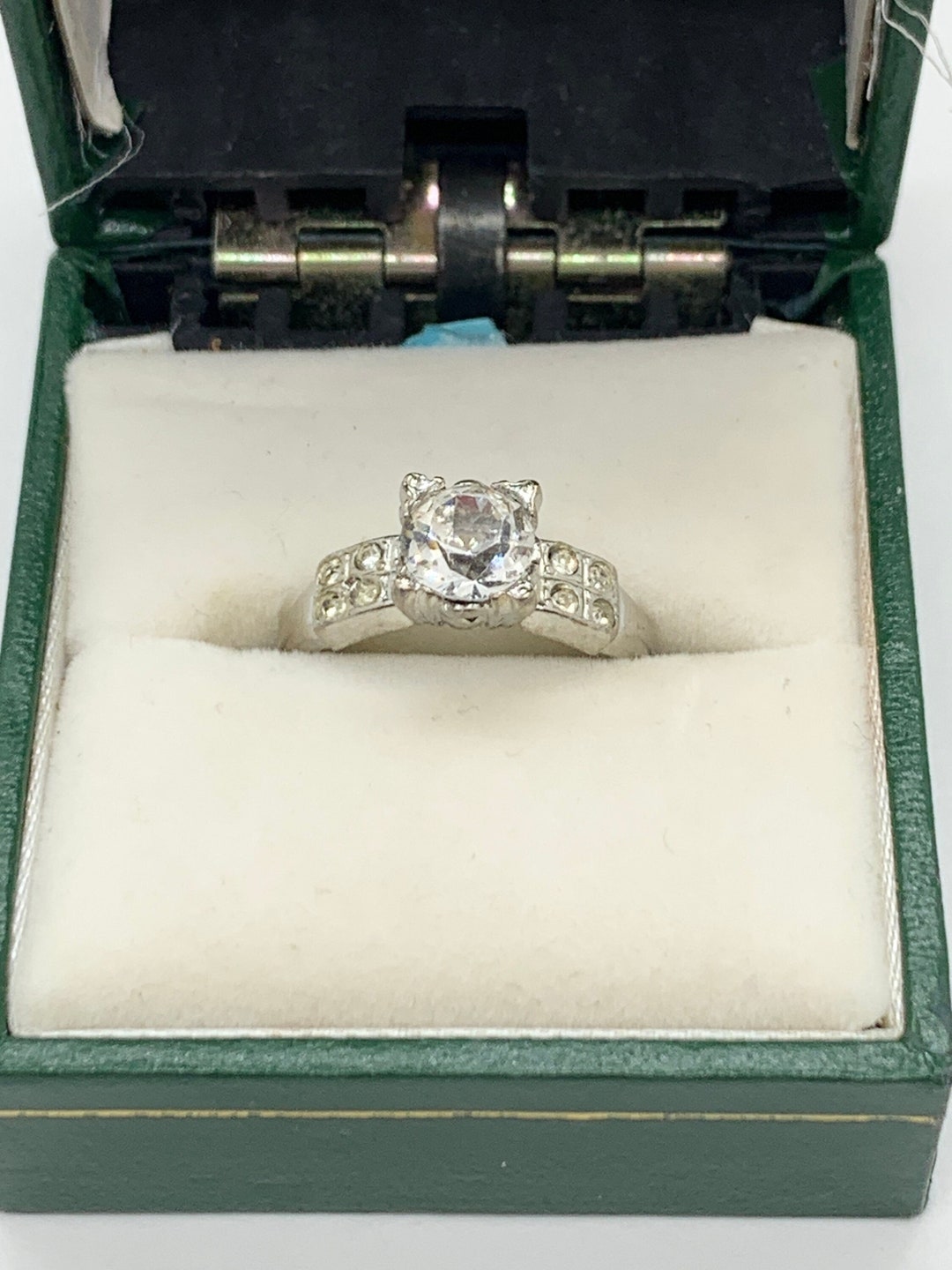 Mcgrath Hamin Ring - Sterling Silver and Austrian Crystal Ring - Art ...