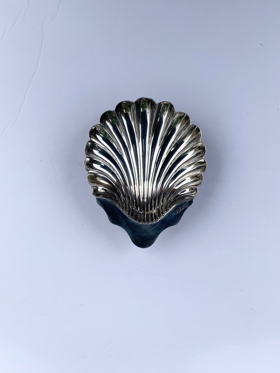 Antique - Sterling Silver - Scallop Shell Dish With Balled Feet - James ...