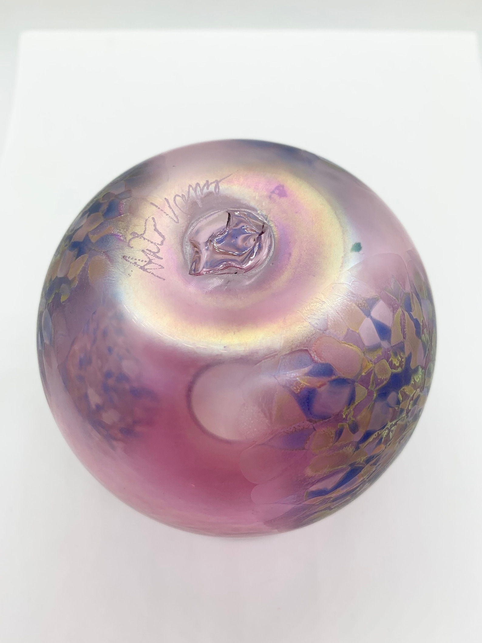 Small Art Glass Vase - Arte Vargas - Hand Made in Canada - Signed - Etsy
