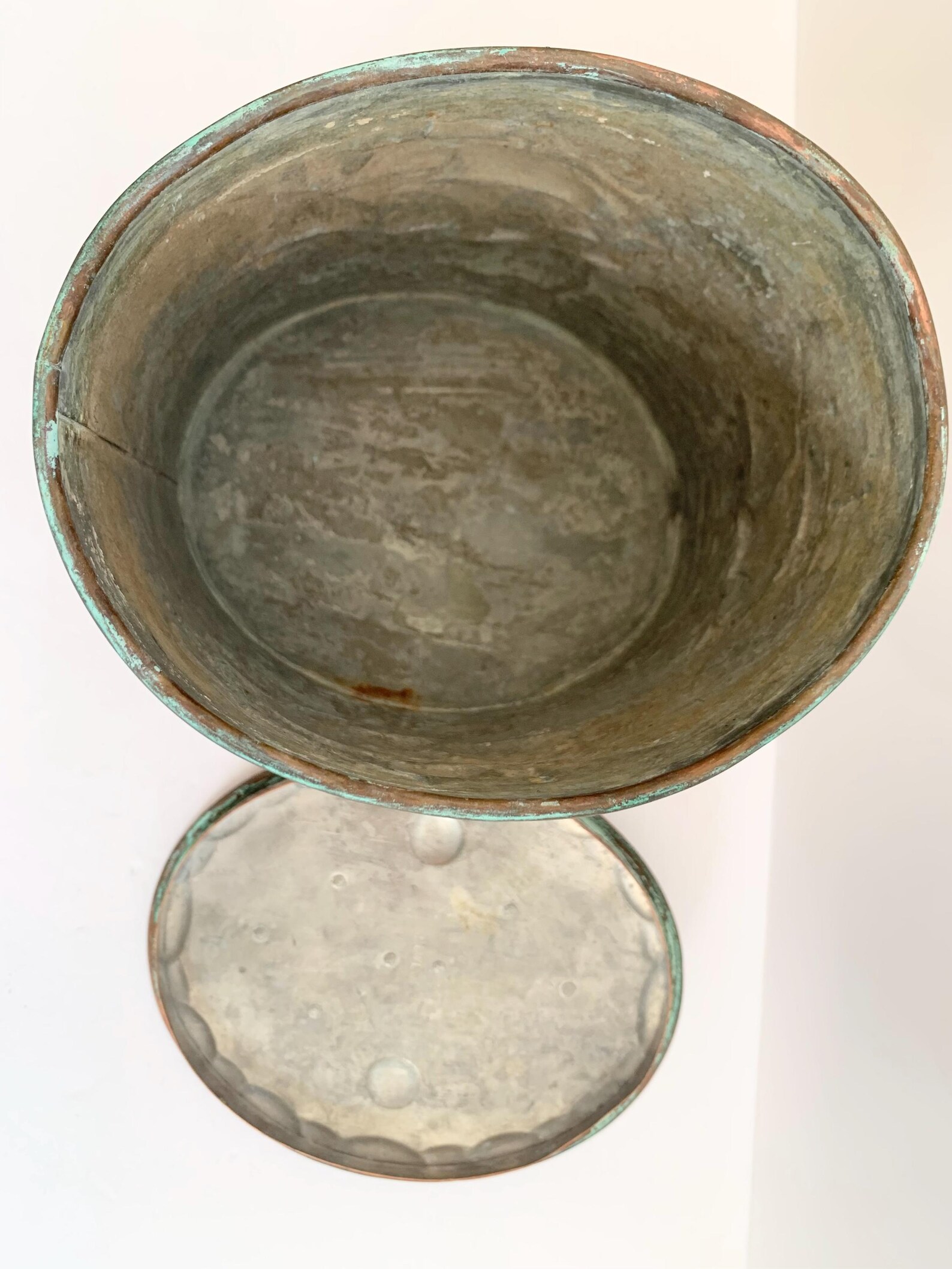 Antique Newlyn Copper Canister - Oval Tea Caddy - Repousse Decorated ...