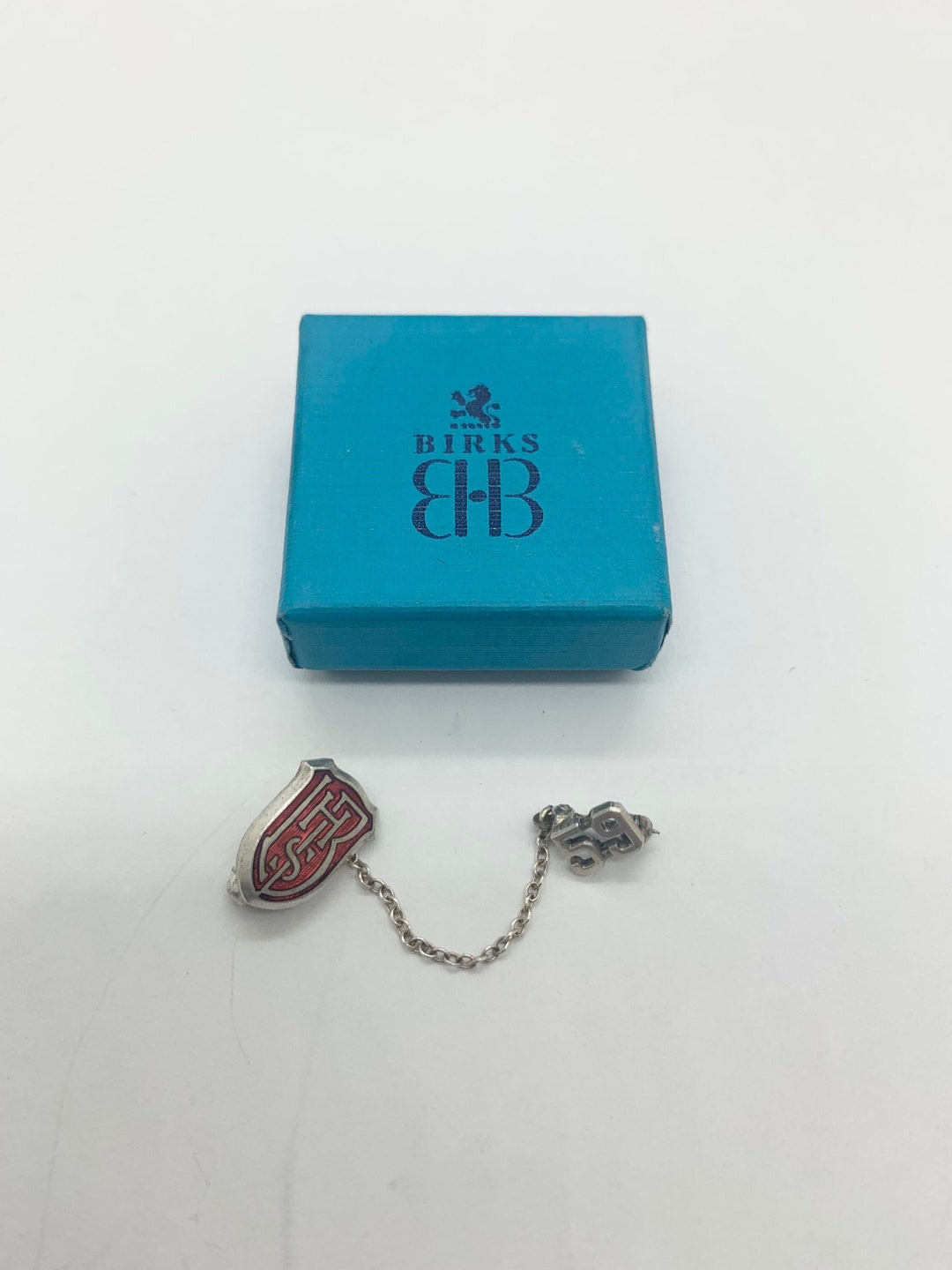 Birks Silver and Enamel School Pin 1959 Lord Byng High Scool Lapel Pin ...