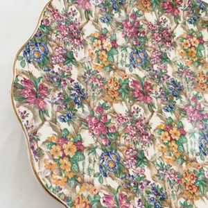 James Kent Fenton - Crazy Paving - Chintz Cake Plate - Pattern 2839 ...