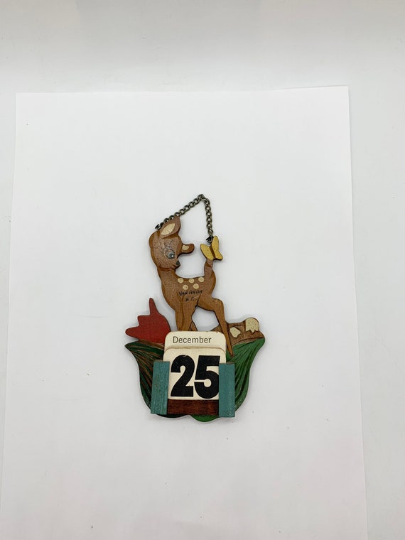 Perpetual Calendar Van Anda BC Souvenir Fawn Calendar - Etsy
