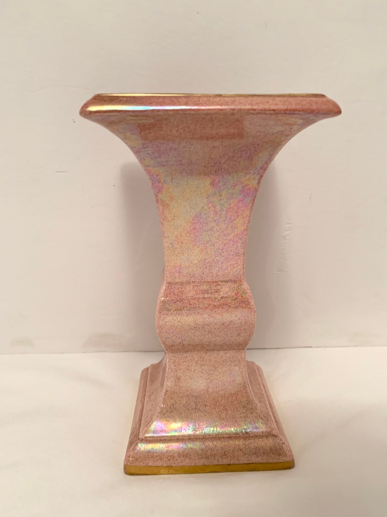 Crown Ducal Ware Pink Lustreware Vase Art Deco Vase - Etsy
