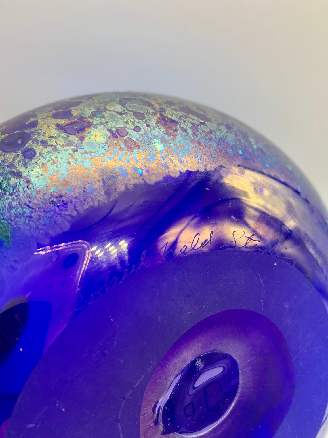 Robert Held Art Glass Vase or Bowl Signed - Etsy Canada