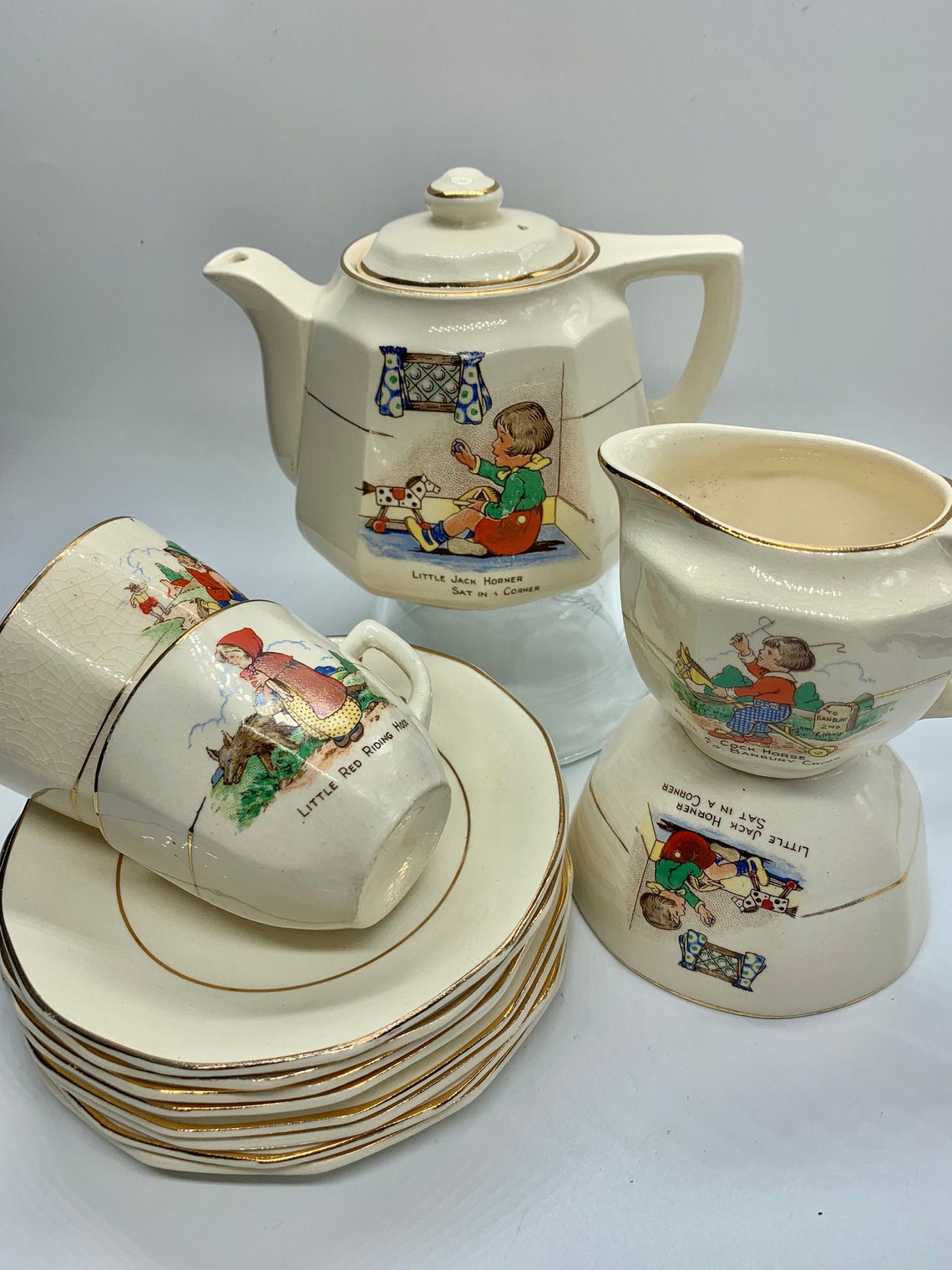 Sylvan Childs Tea Set Nursery Rhyme Tea Set Made in - Etsy Canada