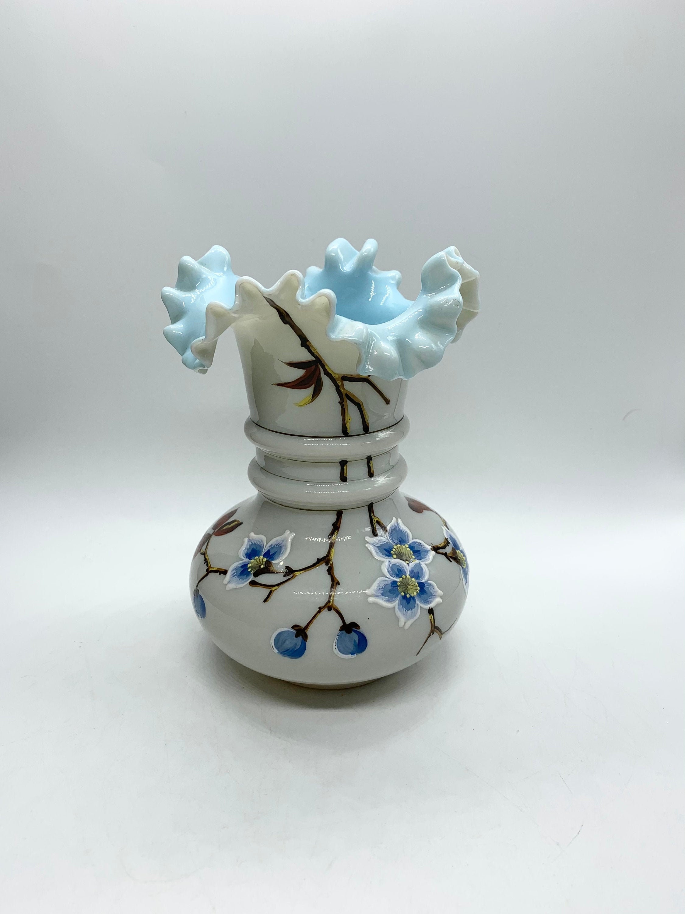 Webb Glass Vase Thomas Webb Victorian Made in England | Etsy