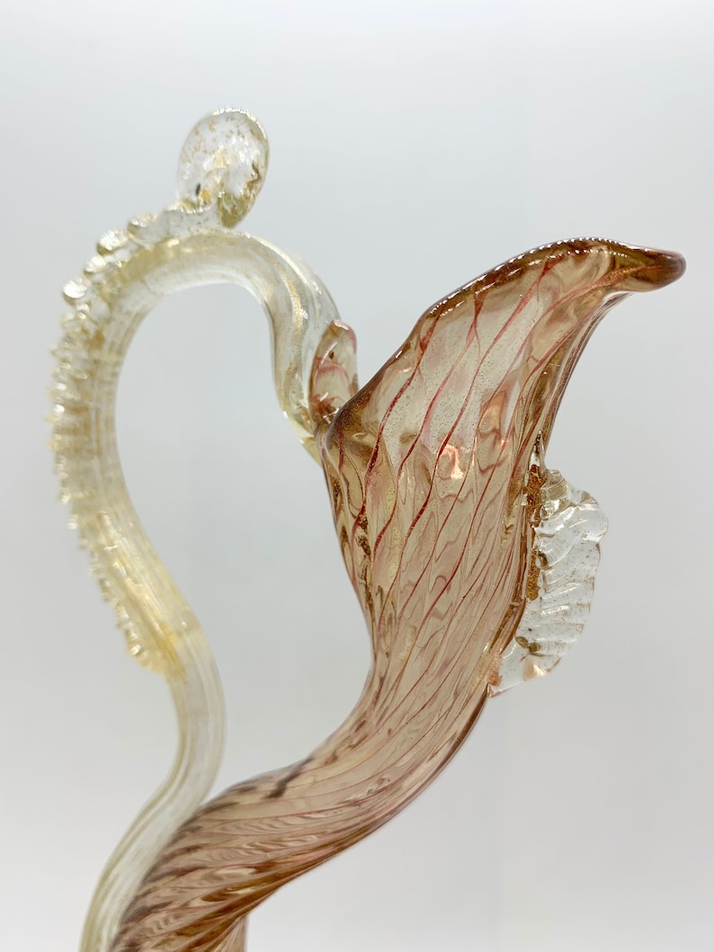 Salviati Dolphin Ewer Venetian Fish Vase Antique Hand | Etsy