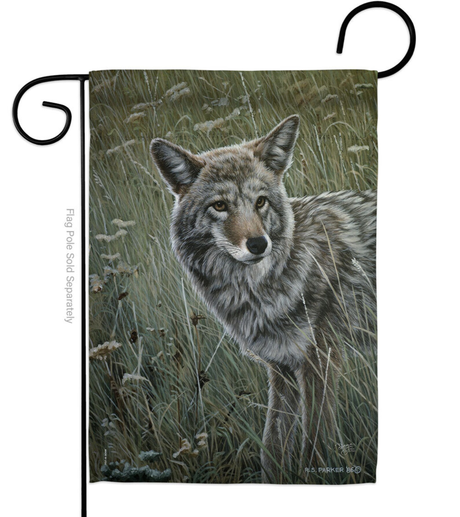 Coyote Wildlife Garden Flag Outdoor Decorative Yard House | Etsy