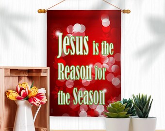 Jesus is the Reason House Flag - Etsy