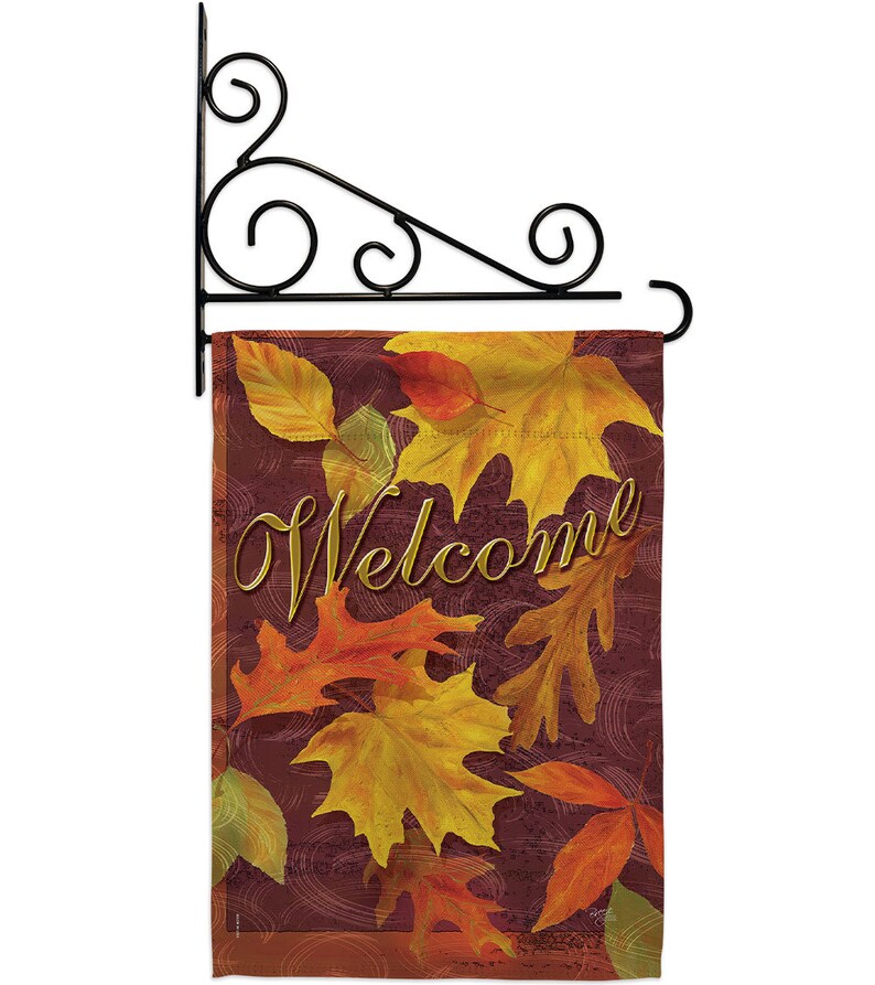 Fall Leaves Harvest & Autumn Garden Flag Outdoor Decorative - Etsy