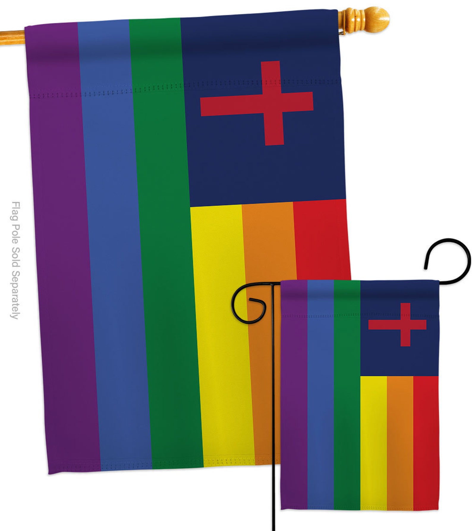 Christian Pride Pride Garden Flag Outdoor Decorative Yard - Etsy