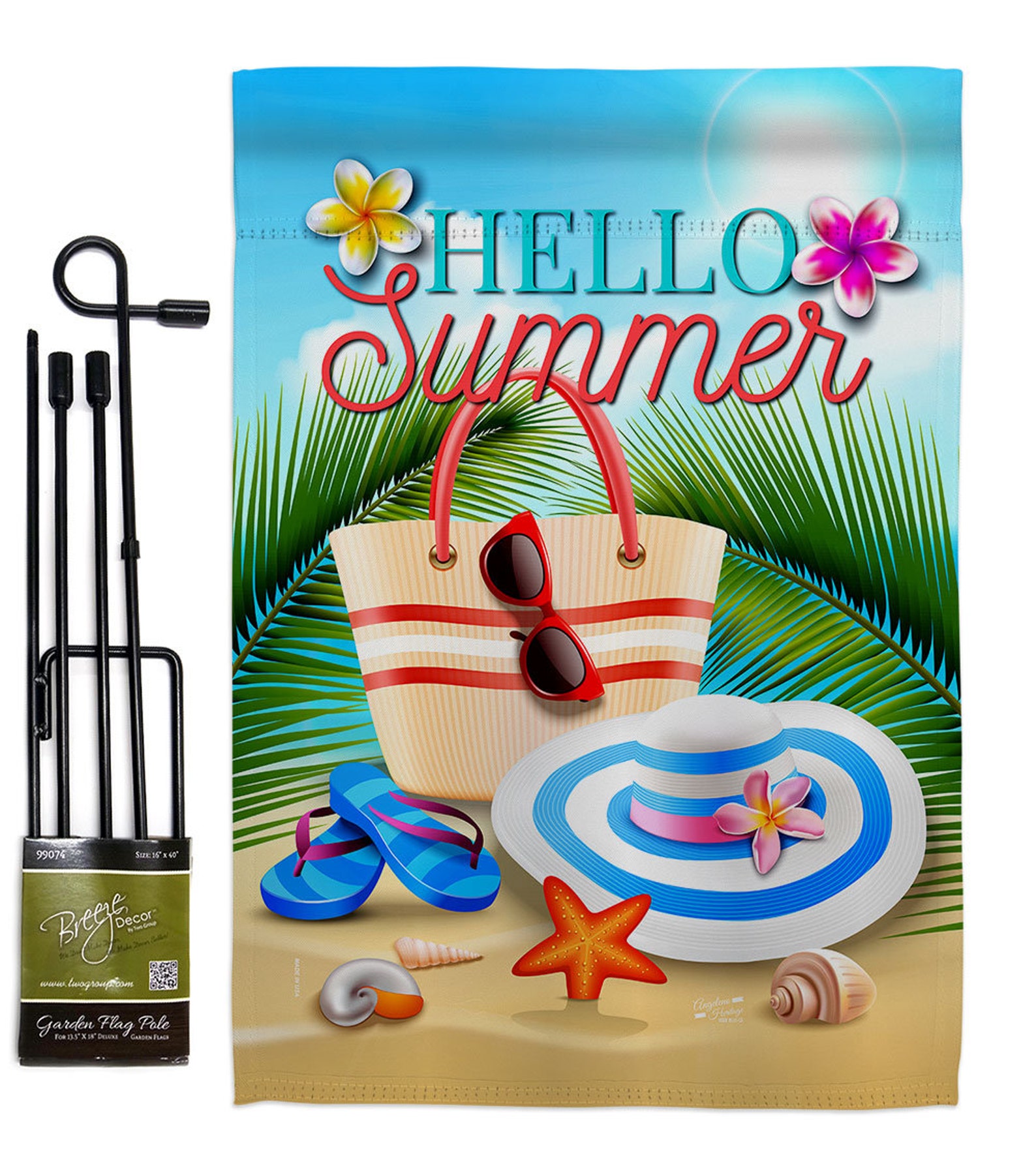 Beach Summer Day Beach Garden Flag Outdoor Decorative Yard - Etsy