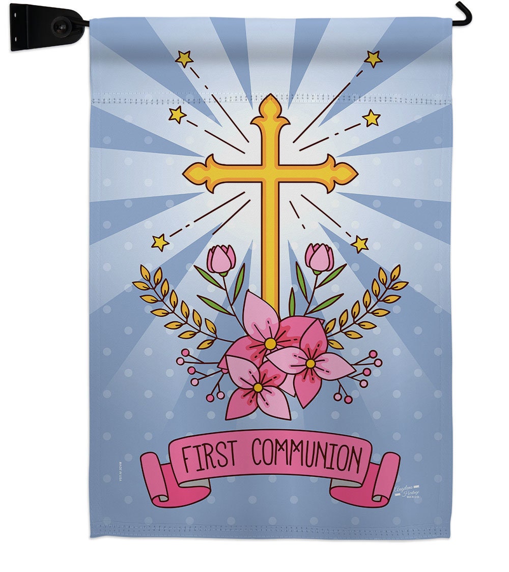 Holy Communion First Communion Garden Flag Outdoor Decorative | Etsy