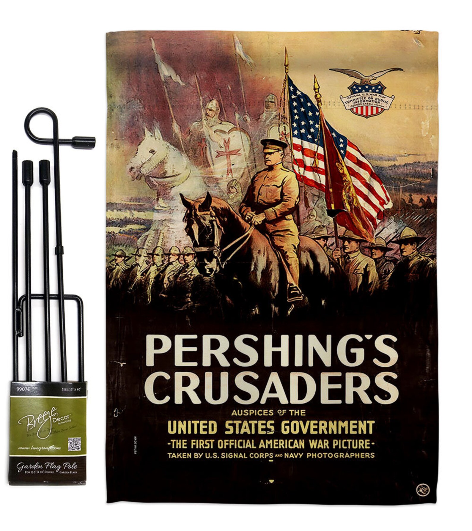Pershing's Crusaders Veterans Garden Flag Outdoor - Etsy