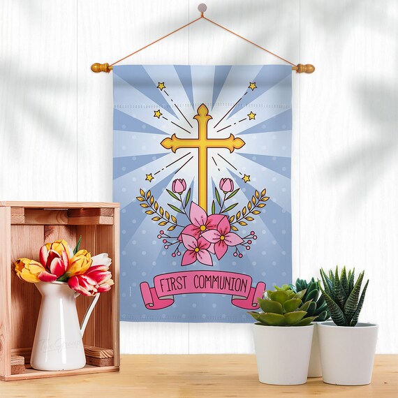 Holy Communion First Communion Garden Flag Outdoor Decorative | Etsy