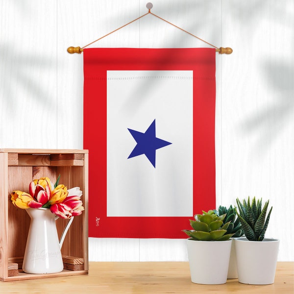 Blue Star Flag for Service - Etsy