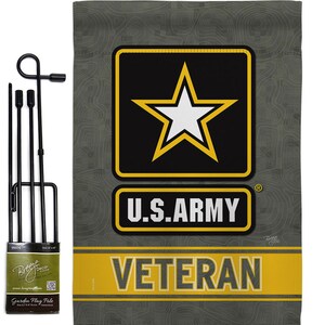 US Army Veteran Garden Flag Armed Forces Rangers United State - Etsy
