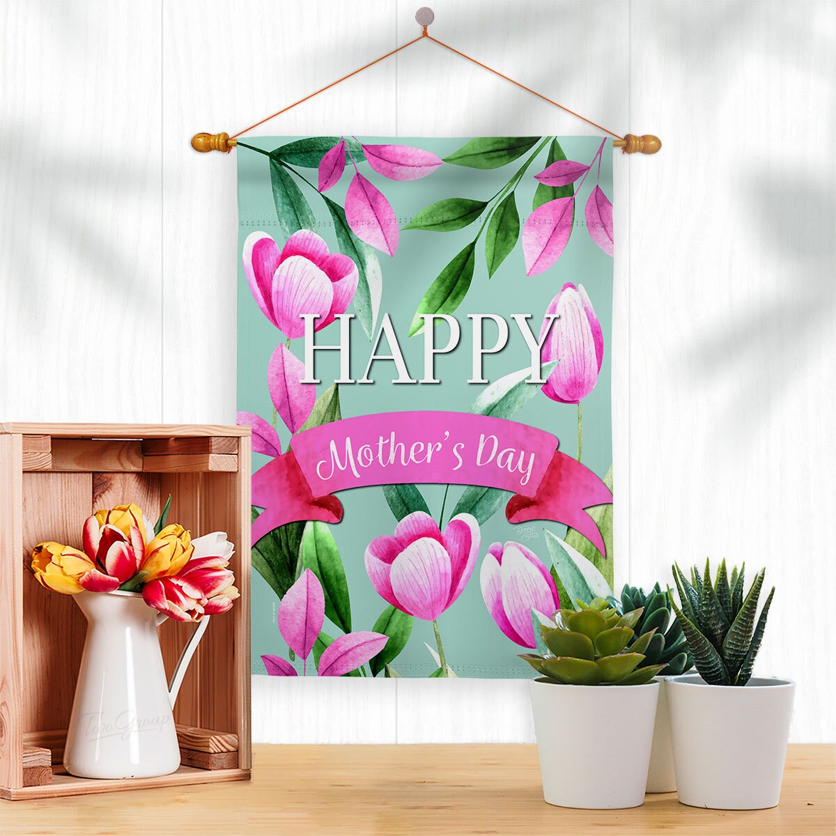 Happy Mothers Day Flag Banner