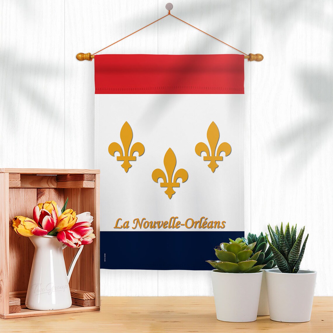 New Orleans Fleur De Lys Garden Flag Outdoor Decorative Yard | Etsy