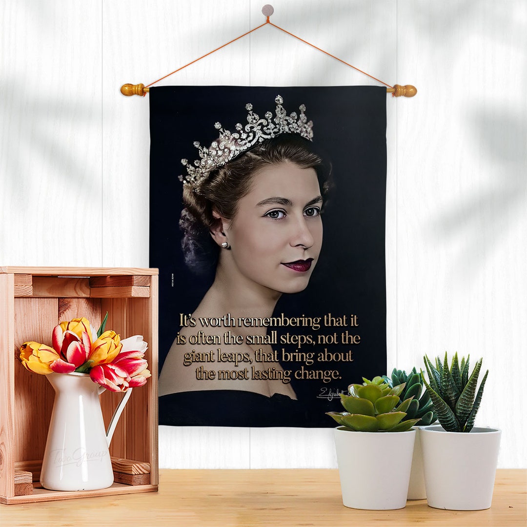 Remembering ER II Biography Garden Flag Outdoor Decorative - Etsy