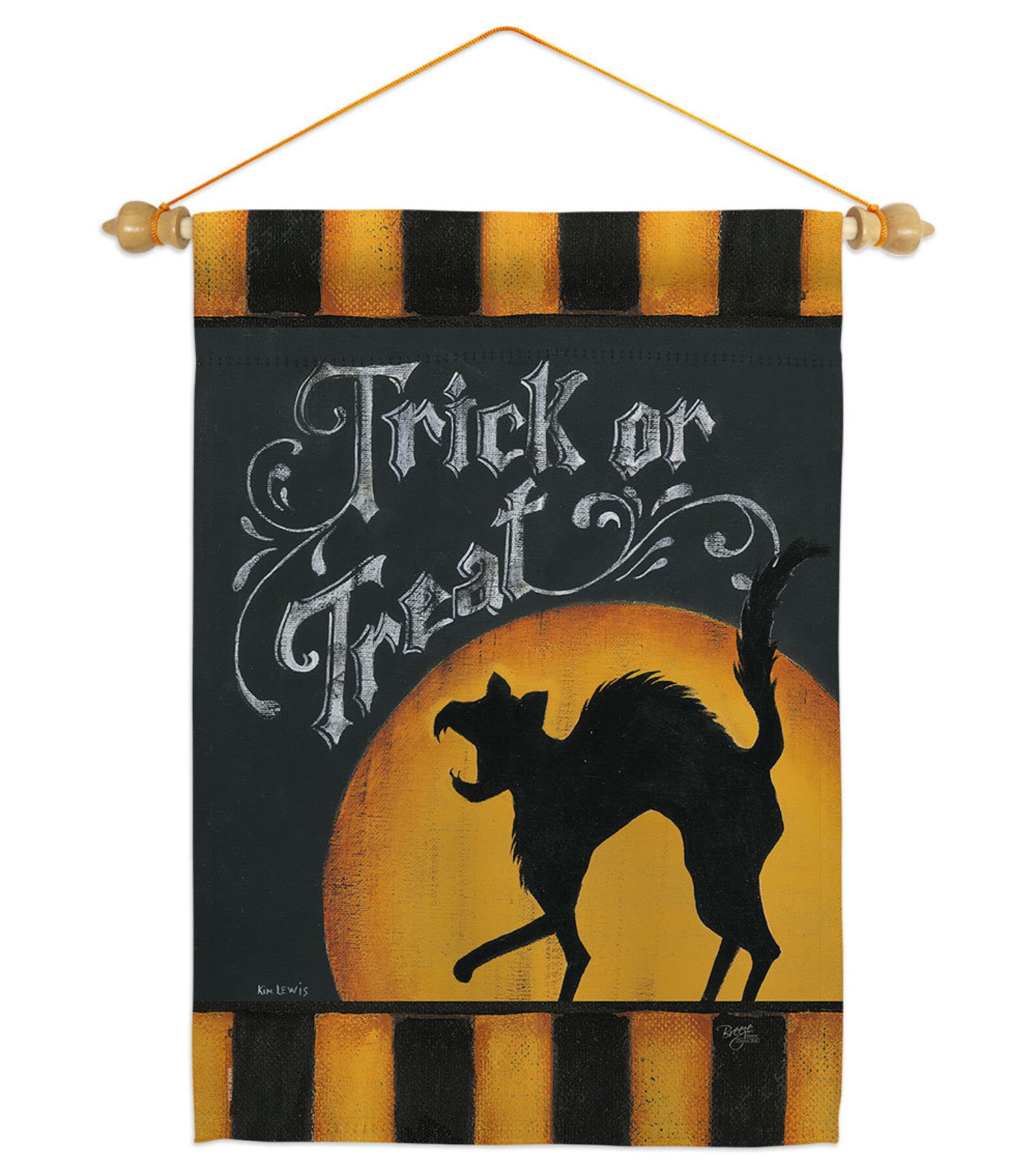 Black Cat Creeping Halloween Garden Flag Outdoor Decorative - Etsy