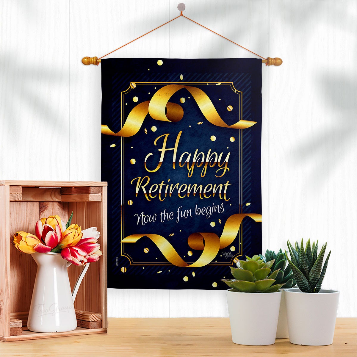 Retirement Fun Begins Retirement Garden Flag Outdoor | Etsy
