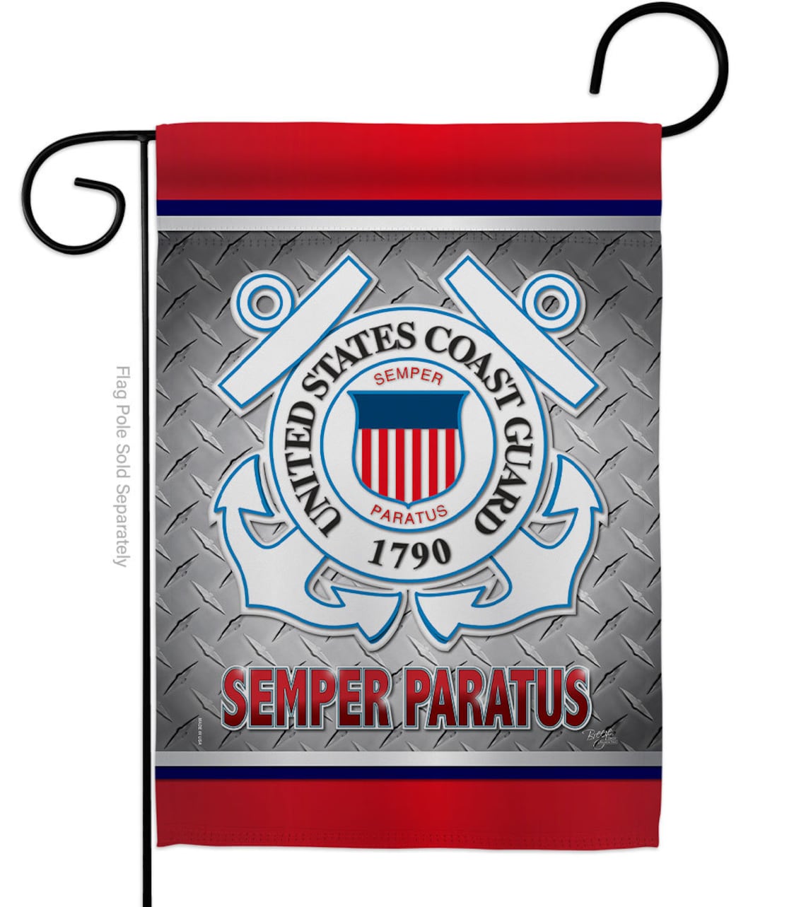 Semper Paratus US Coast Guard Garden Flag Armed Forces USCG | Etsy