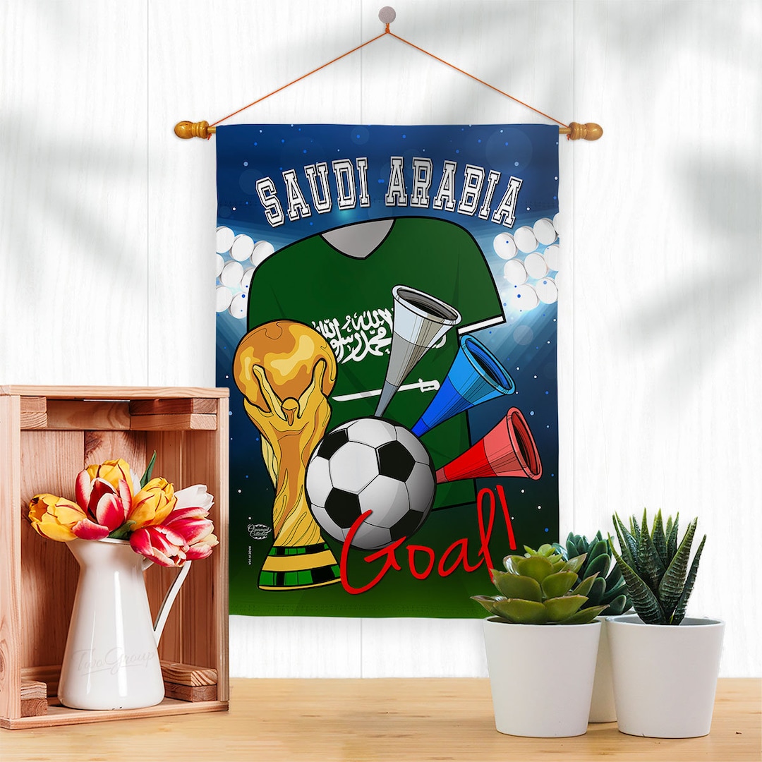 World Cup Saudi Arabia Soccer Garden Flag Outdoor Decorative Yard House ...