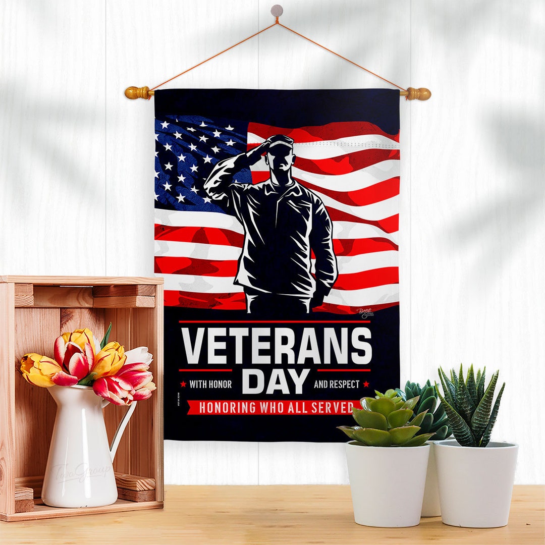 Honor Our Veterans Veterans Garden Flag Outdoor Decorative Yard House ...