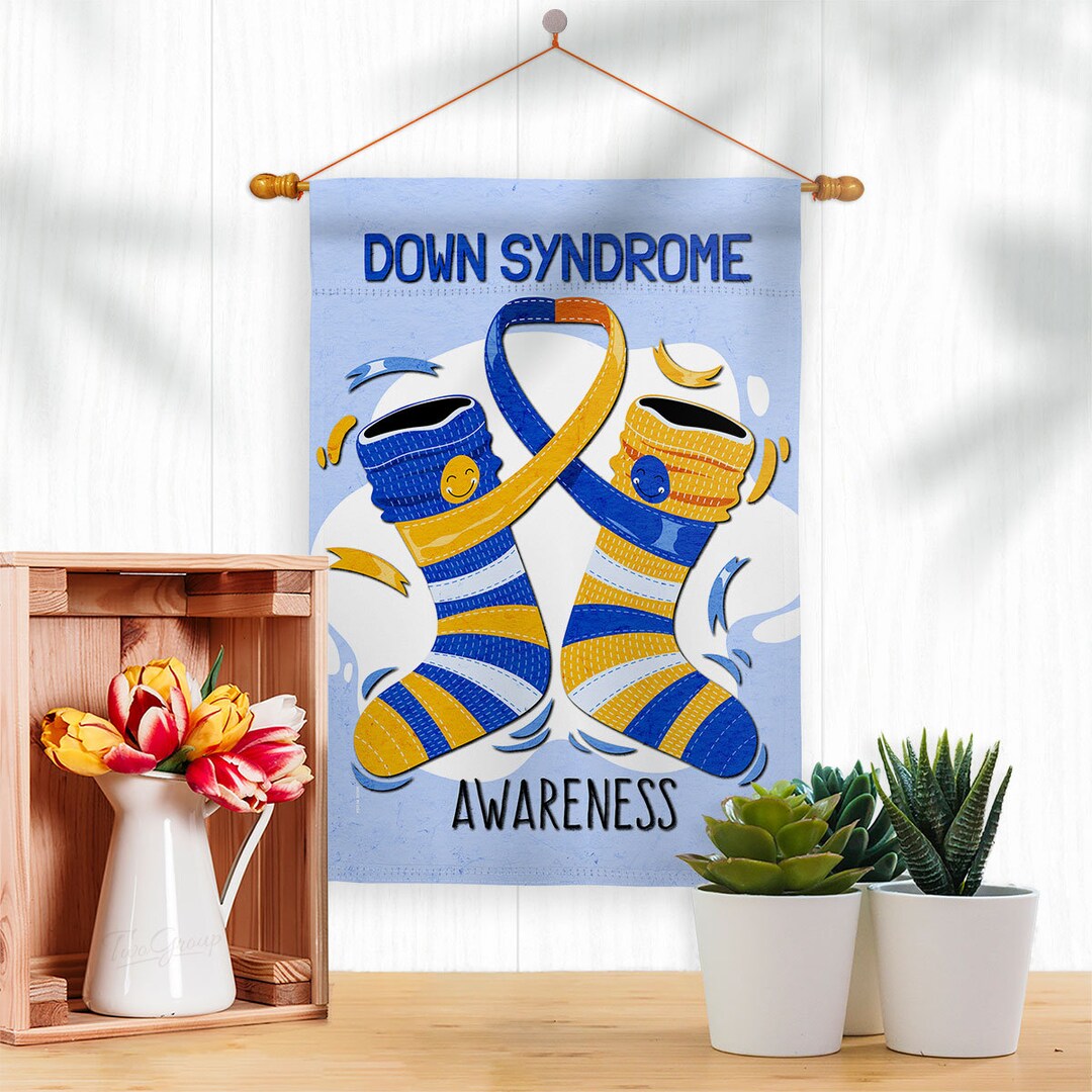 Down Syndrome Awareness Garden Flag Outdoor Decorative Yard House ...