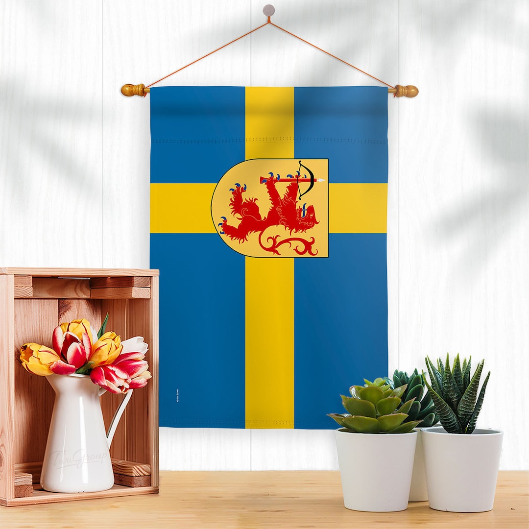 Provinces of Sweden Småland Garden Flag Outdoor Decorative Yard House ...