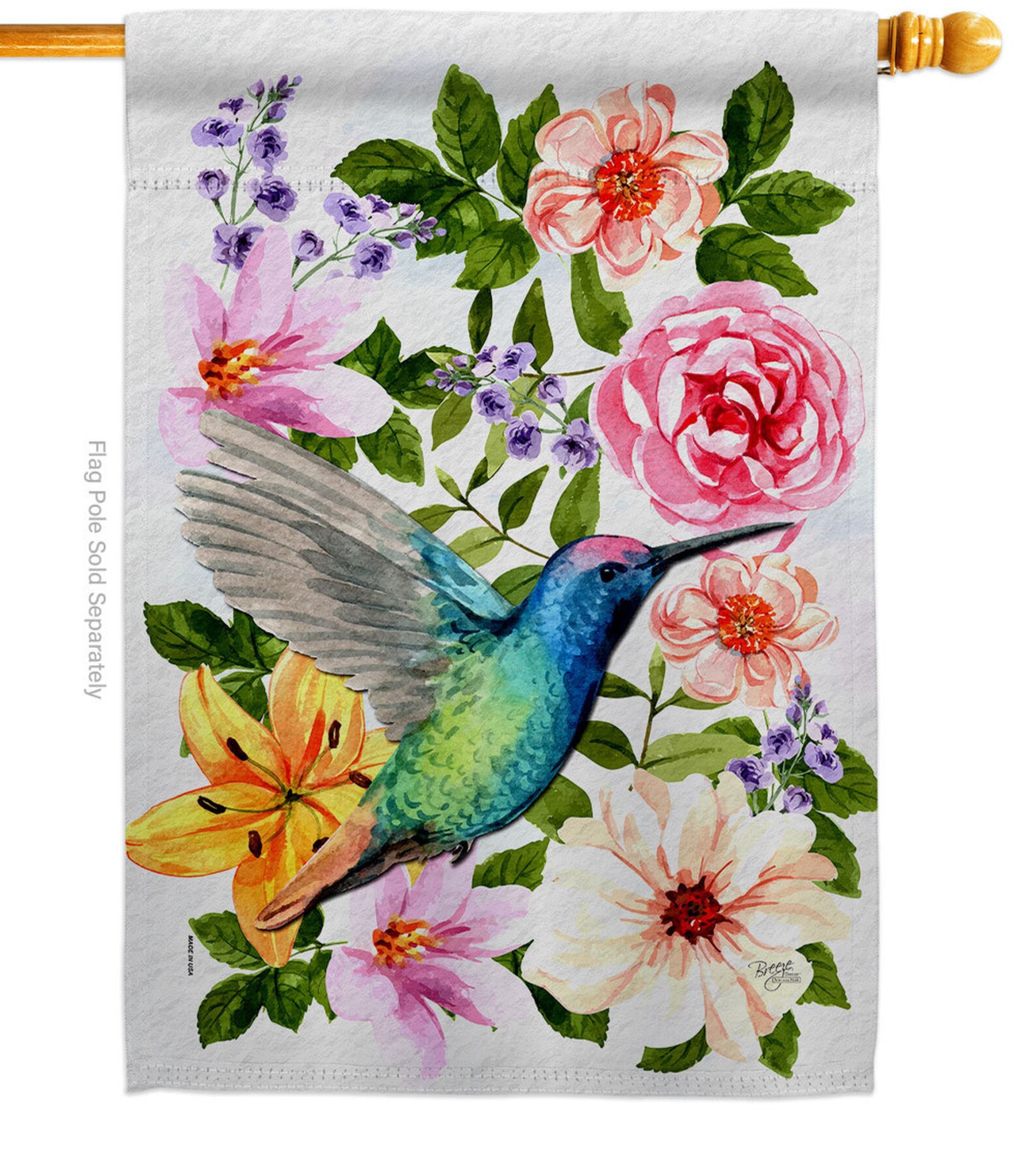 Colorful Hummingbird Birds Garden Flag Outdoor Decorative Yard - Etsy ...