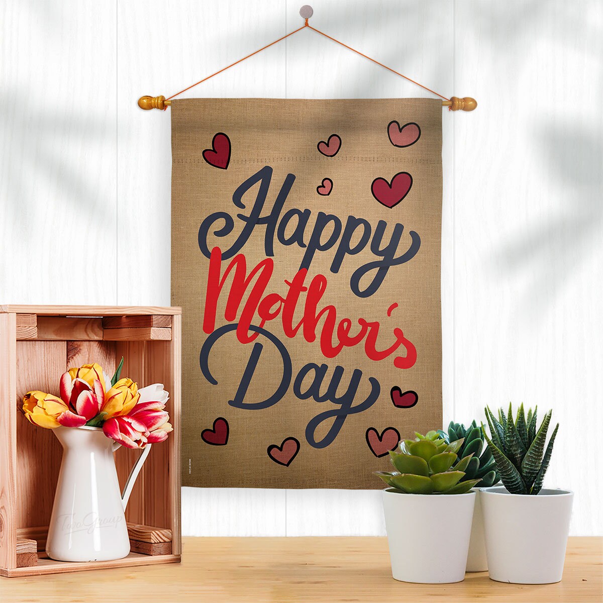 Happy Mothers Day Flag Banner