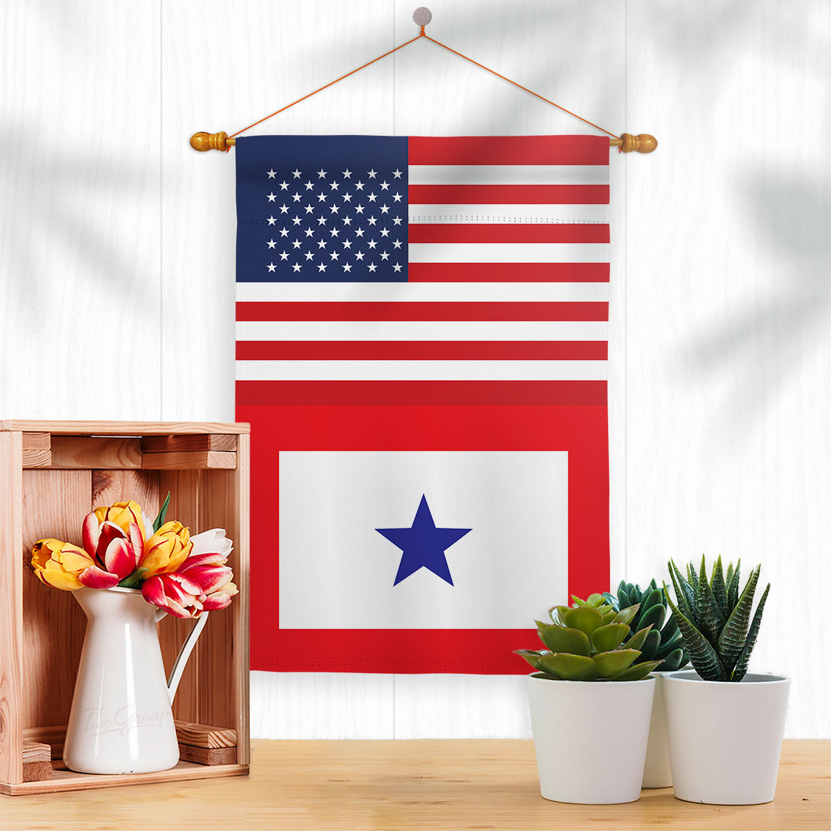 Blue Star Military Flag