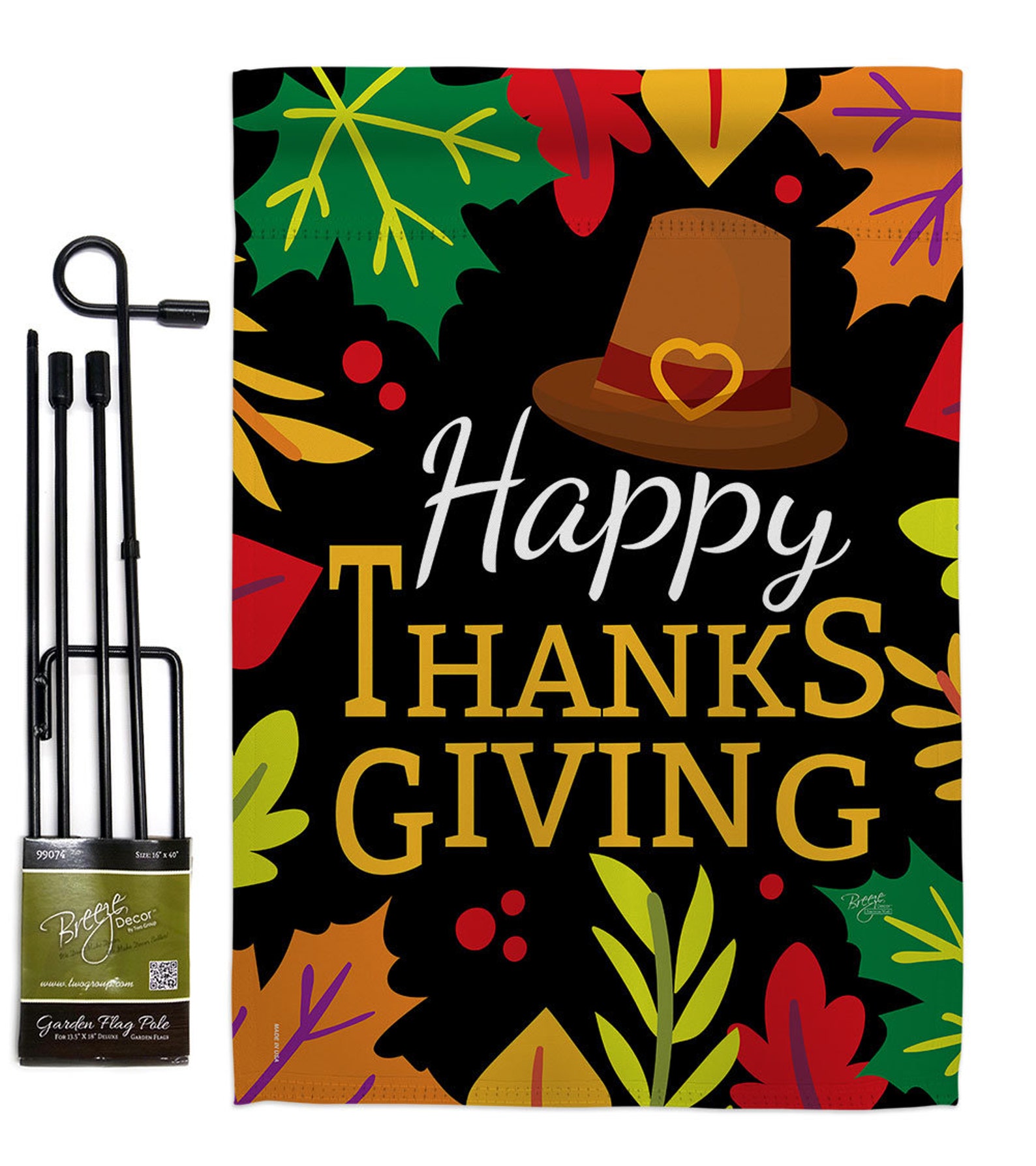 Happy Thanksgiving Leaves Thanksgiving Garden Flag Outdoor - Etsy