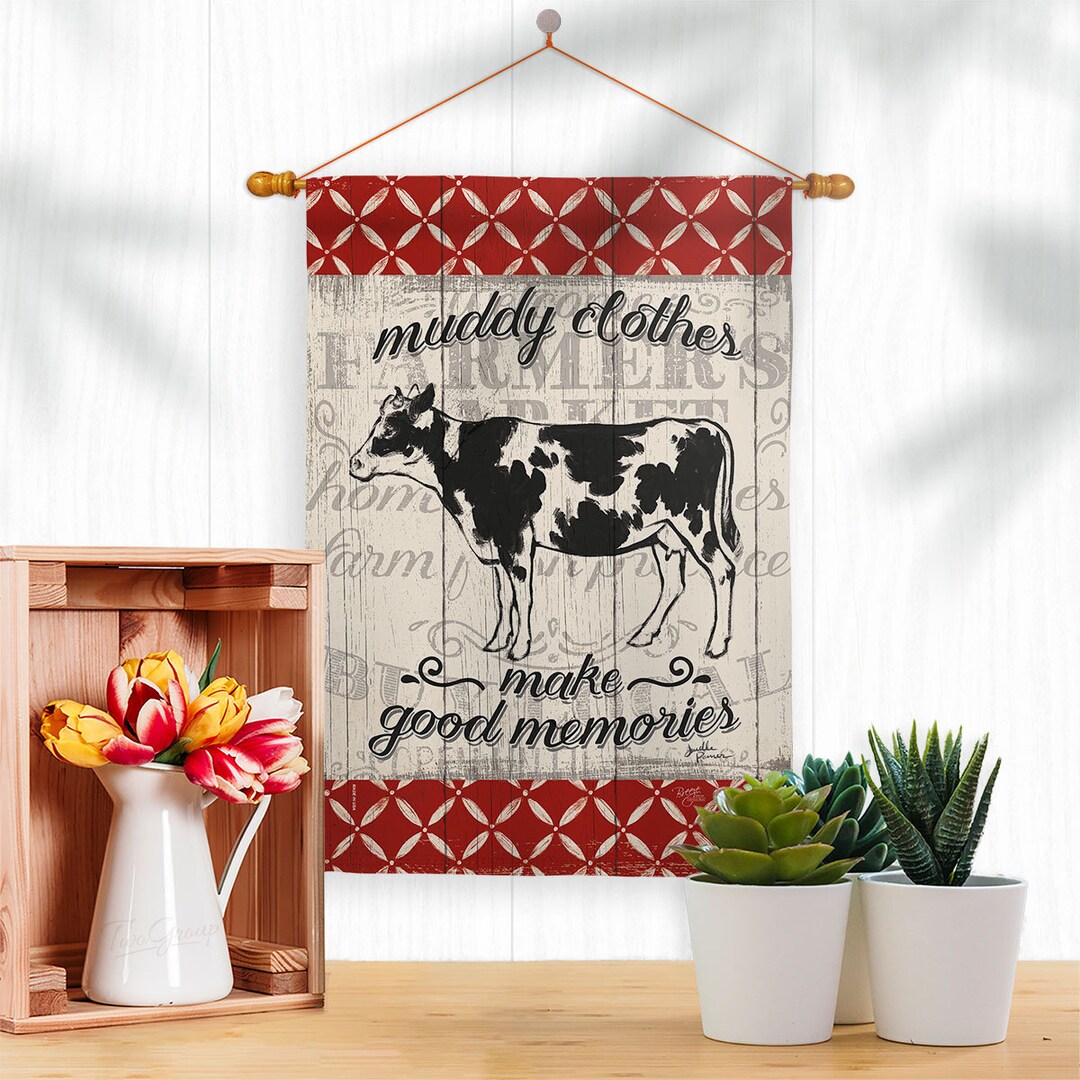 Farm Cow Barnyard Animals Garden Flag Outdoor Decorative Yard - Etsy