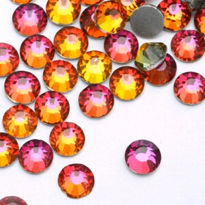 Red Flame Volcano Rhinestones | Etsy